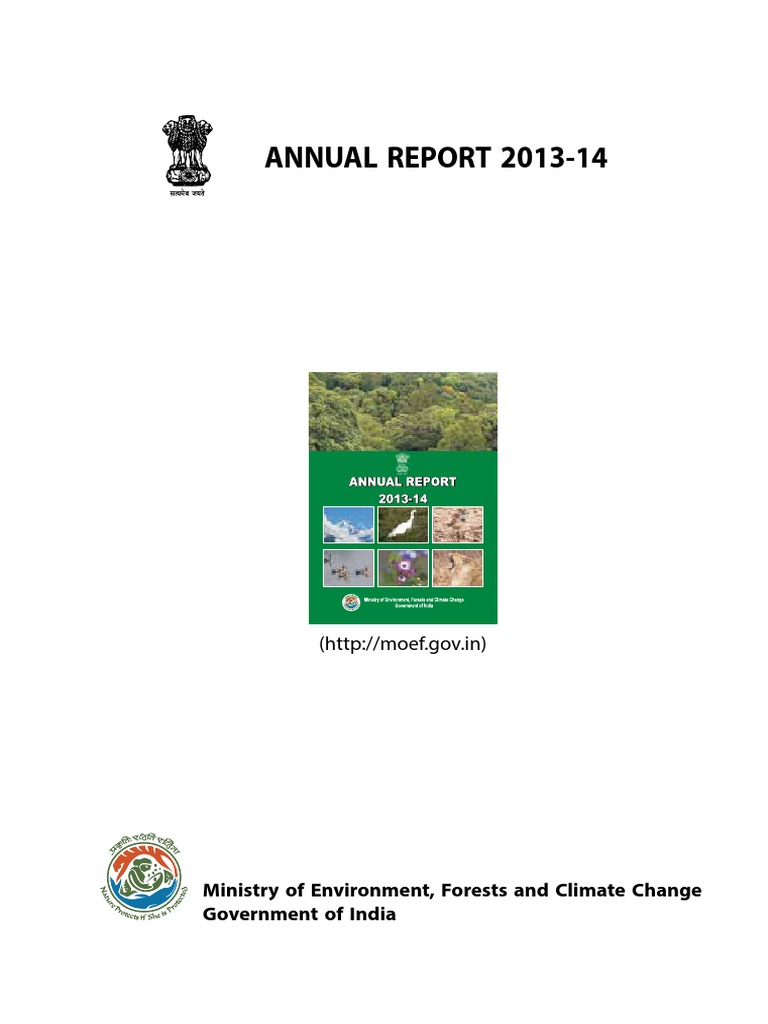 Annual Report Moef | PDF | Natural Environment | Organisms