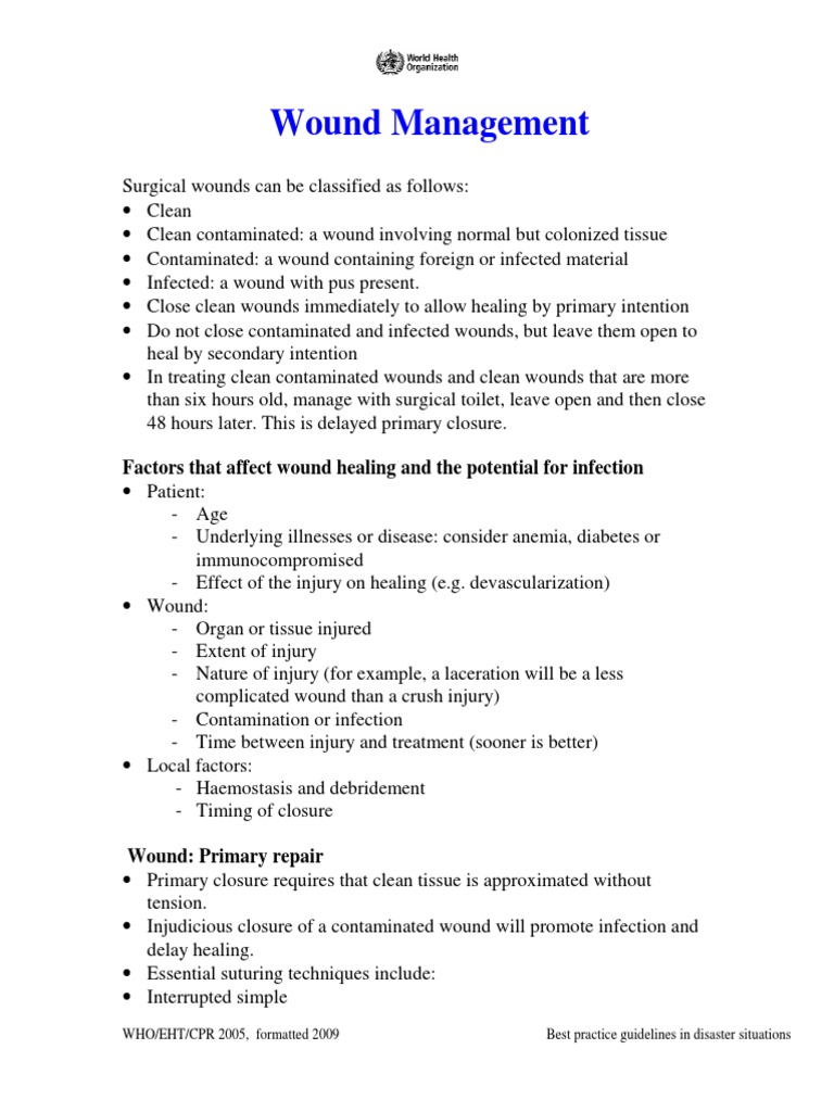 Wound Management | PDF