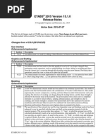 ETABS v22.1.0 Release Notes Summary | PDF | Beam (Structure) | Databases