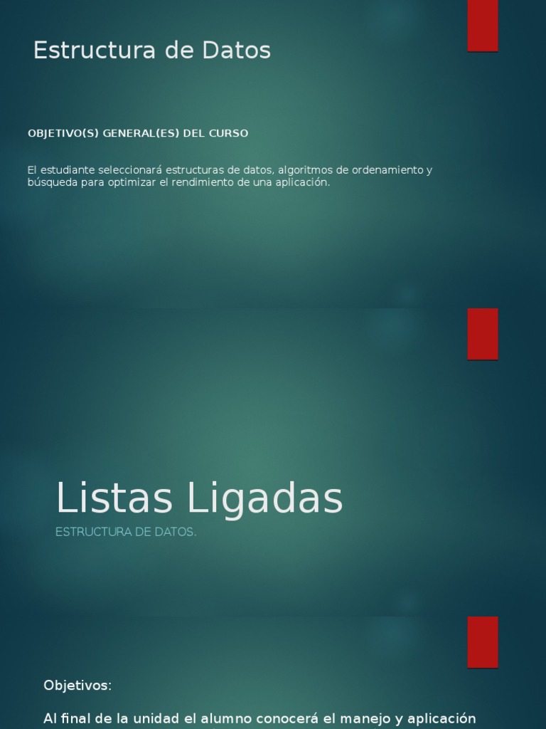 Listas Enlazadas | PDF | Recuperación de información | Gestión de datos