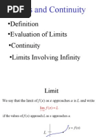 Limits and Continuity | PDF | Function (Mathematics) | Limit (Mathematics)