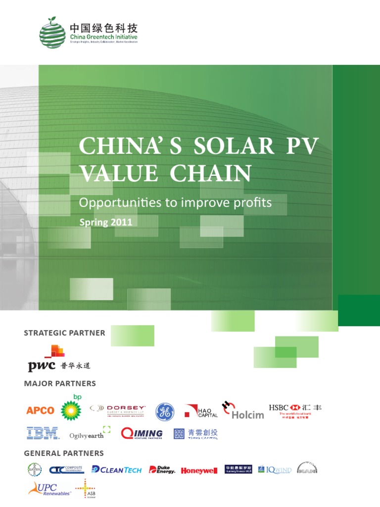 China' S Solar PV Value Chain PDF | PDF | Photovoltaics | Clean Technology