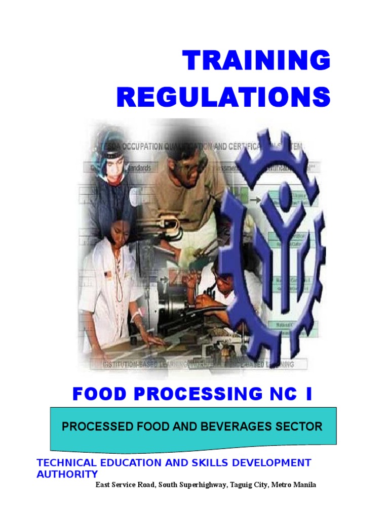 Food Processing NC I Training Guide | PDF | Competence (Human Resources ...