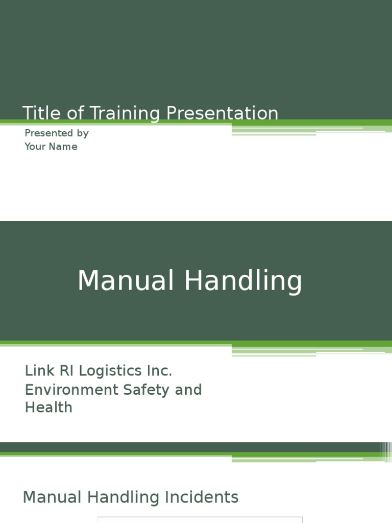 Manual Handling | PDF | Vertebral Column | Musculoskeletal System
