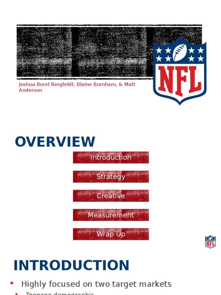 NFL Presentation - Blaines Revised Slides | PDF | Fandom | Advertising