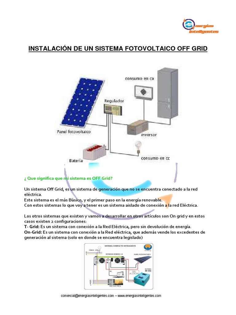 Off Grid | PDF | Energía solar | Fotovoltaica