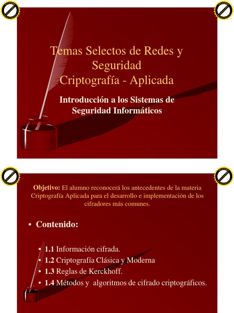 Temas Selectos de Redes y Seguridad | PDF | Criptografía | Clave (criptografía)