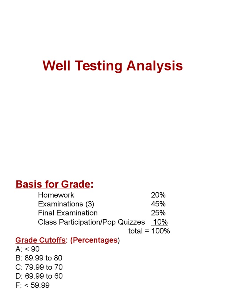 Well Test Course Notes | PDF | Petroleum Reservoir | Gases