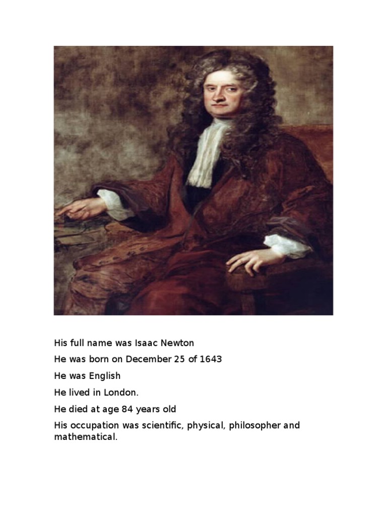 Isaac Newton: Life and Legacy Overview | PDF | Classics