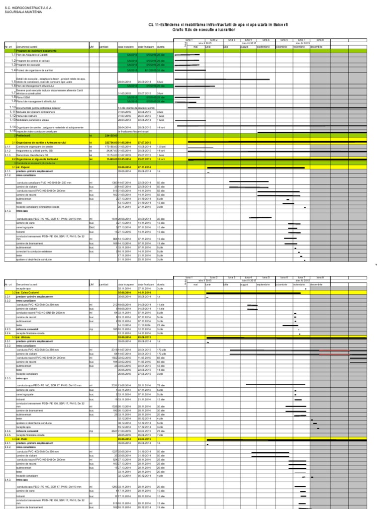 Formularul 13-Program Lucru-Grafic Executie