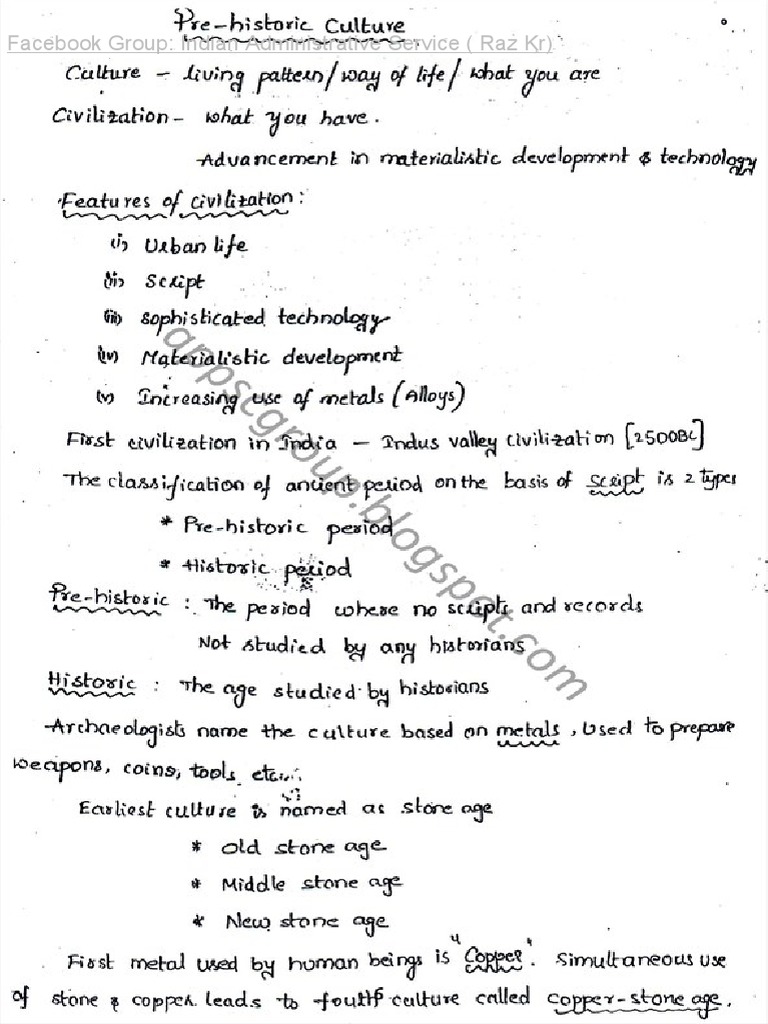 History of Ancient India Class Notes by Krishna Shaswat UPSC Rank 87 ...