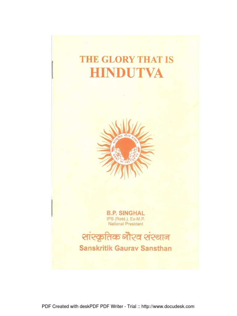 The Glory That Is HINDUTVA (E-Book) | PDF