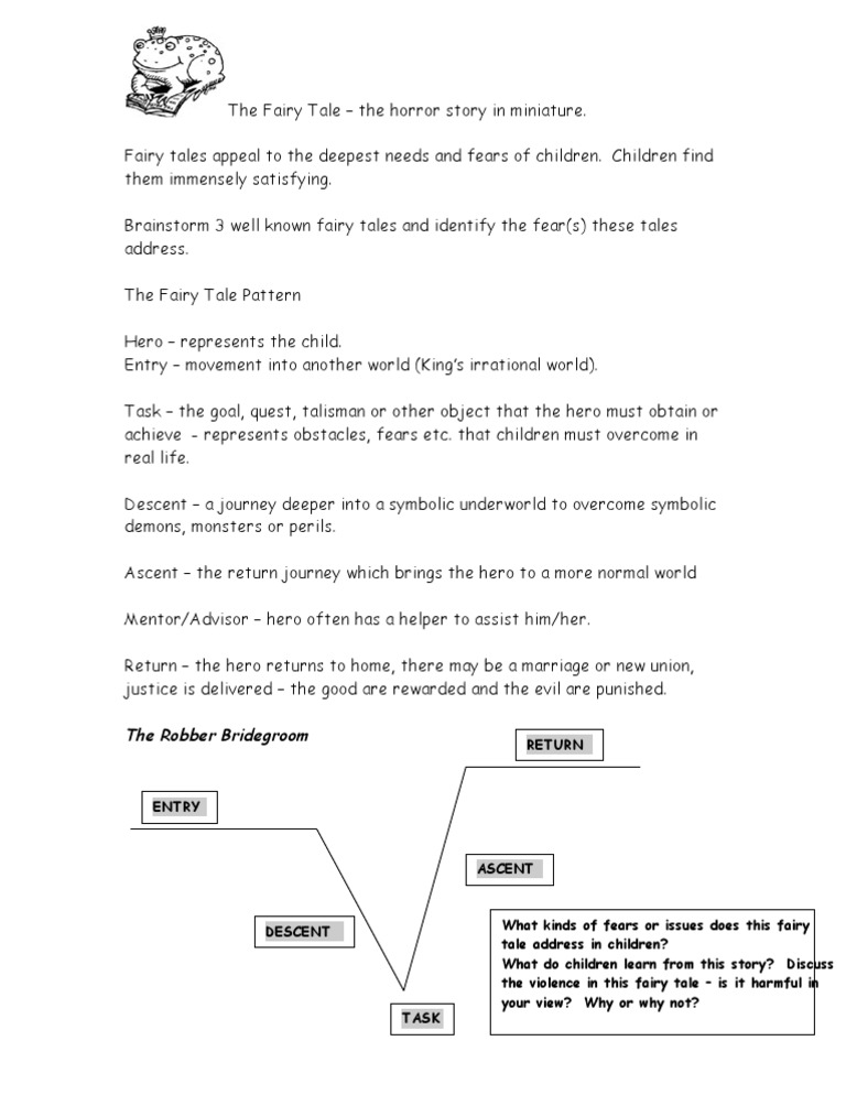 Robber Bridegroom Fairy Tale Handout Feb 2002 | PDF | Self-Improvement ...