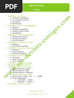 Cours Algorithmique Complet | PDF | Programmation | Programme informatique