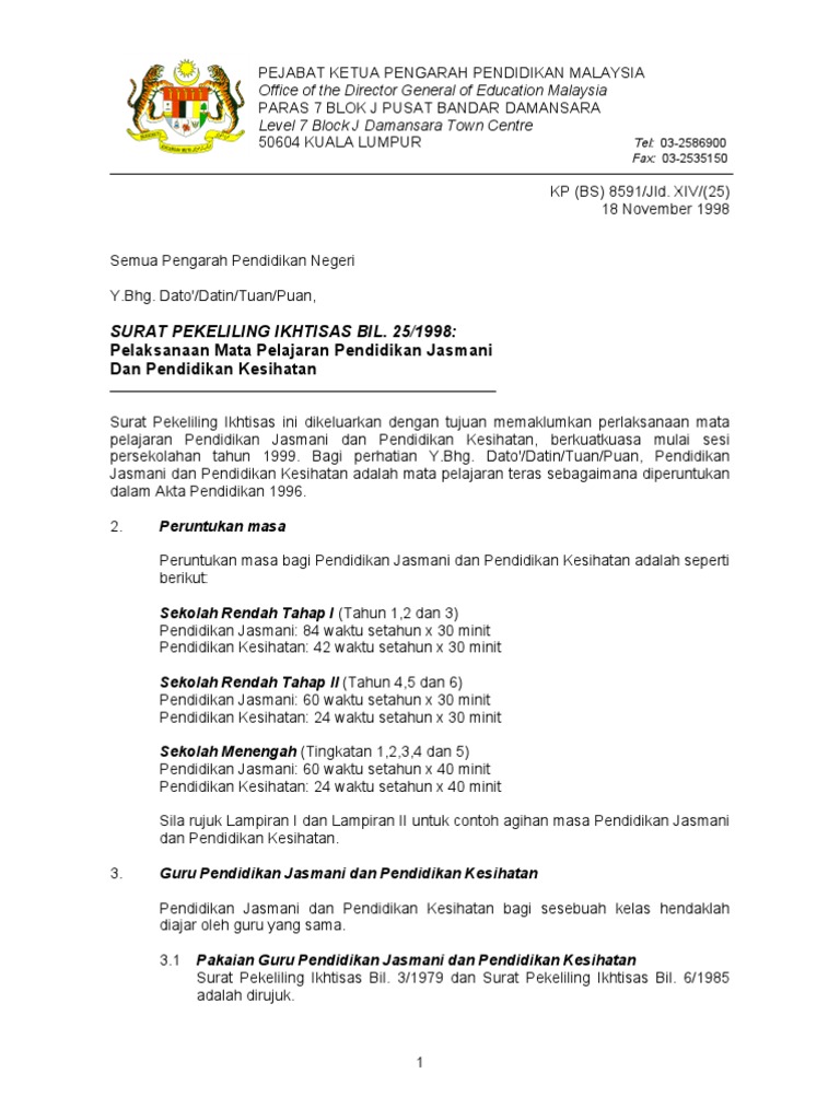 surat pekeliling ikhtisas bil 2/2015 - Paul Walsh