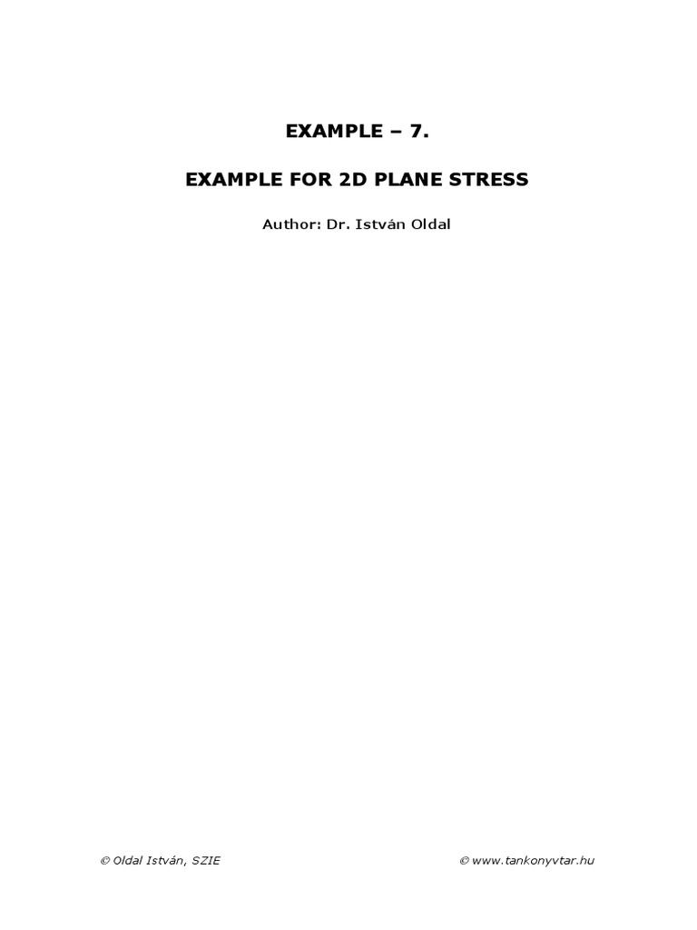 2D Plane Stress in ANSYS | PDF | Stress (Mechanics) | Finite Element Method