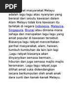 Rasa Sayang LYRICS | PDF