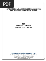 Operation & Maintainence Manual For STP | PDF | Sewage Treatment ...