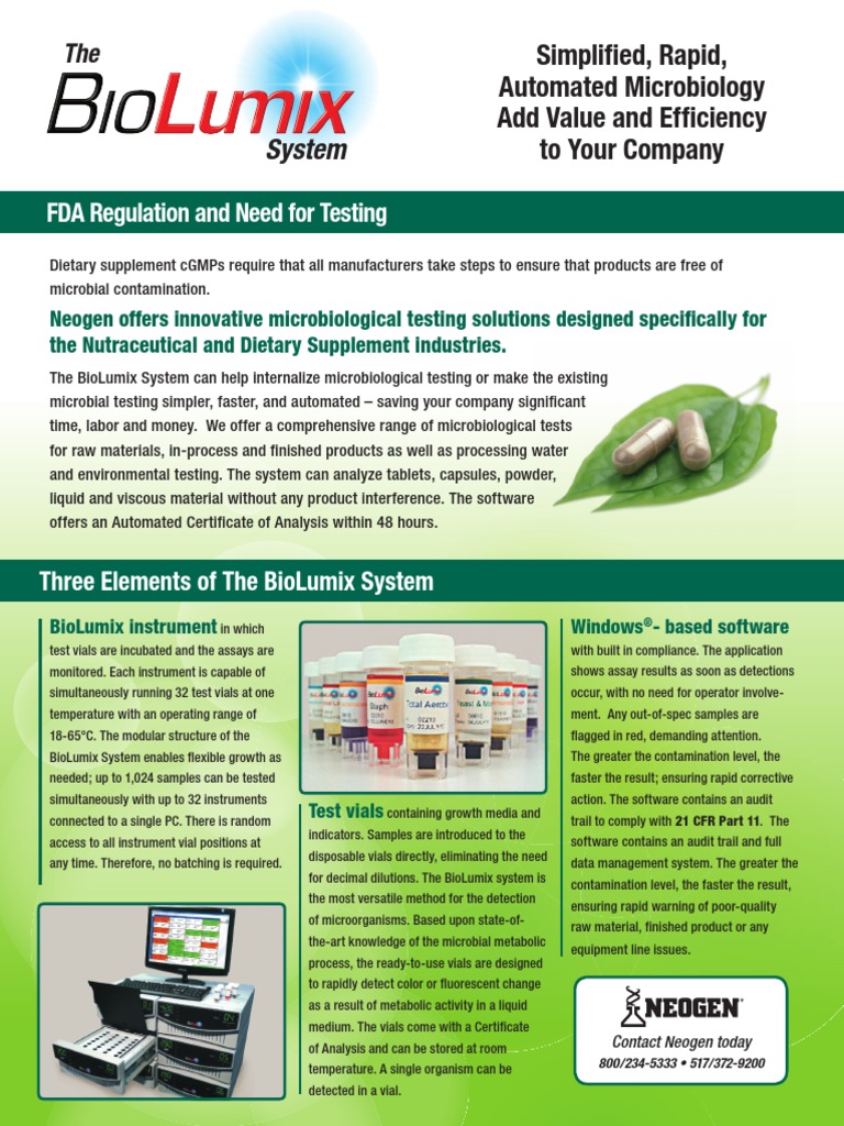 BioLumix Nutraceutical Info | PDF | Nutraceutical | Growth Medium