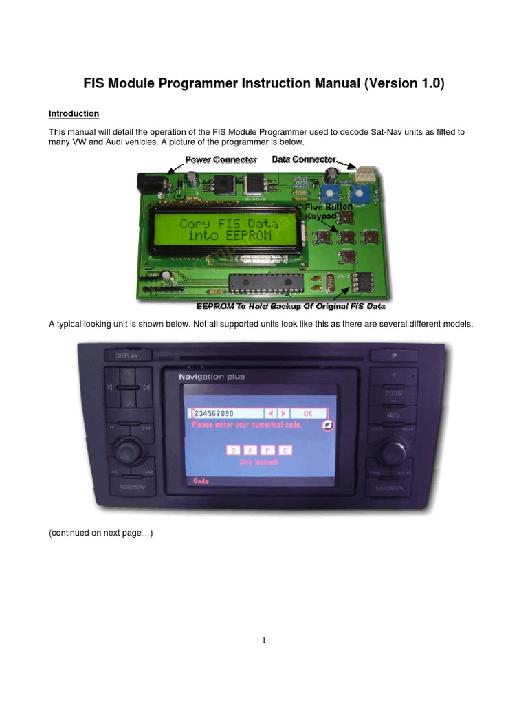 Fis Module Programmer Pdf Code Programmer