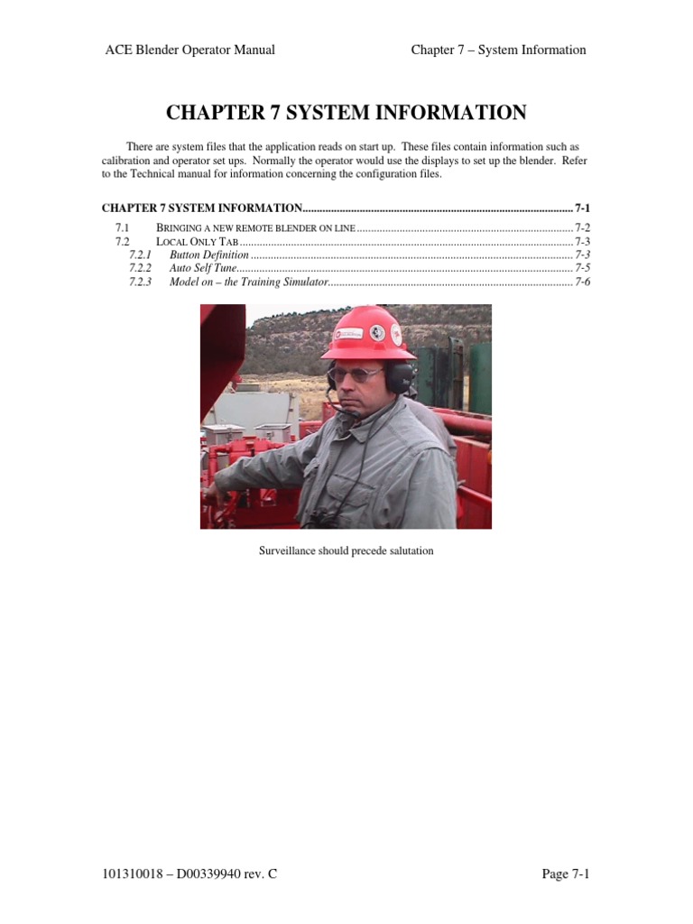 Chapter 7 System Information | PDF | Calibration | Pump