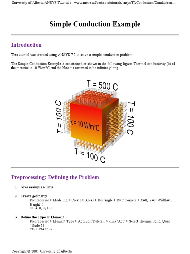 9-)Simple Conduction Example.pdf | Thermal Conduction | Thermal ...