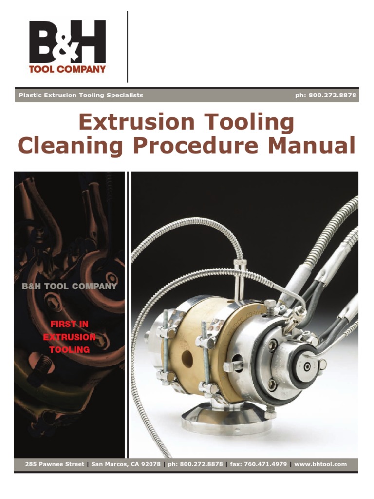Cleaning Procedure for Extrusion Crossheads | PDF | Extrusion | Screw