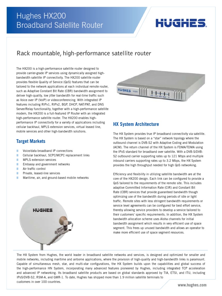Hughes HX200 | Download Free PDF | Quality Of Service | Router (Computing)