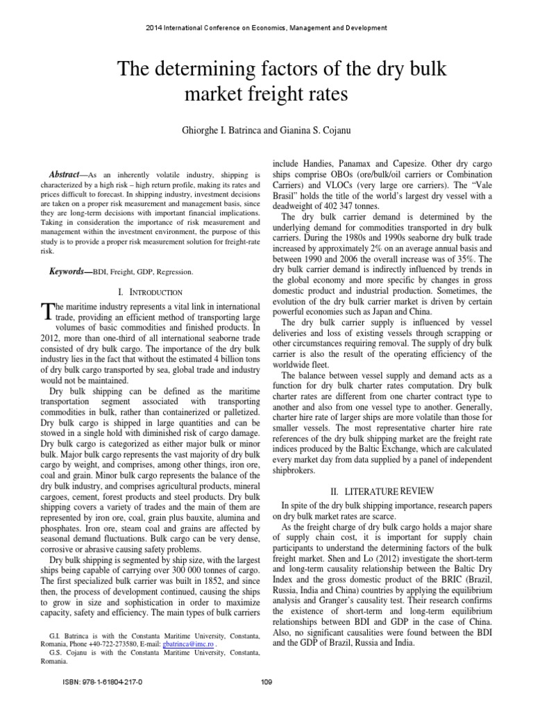 Dry Bulk Cargos | PDF