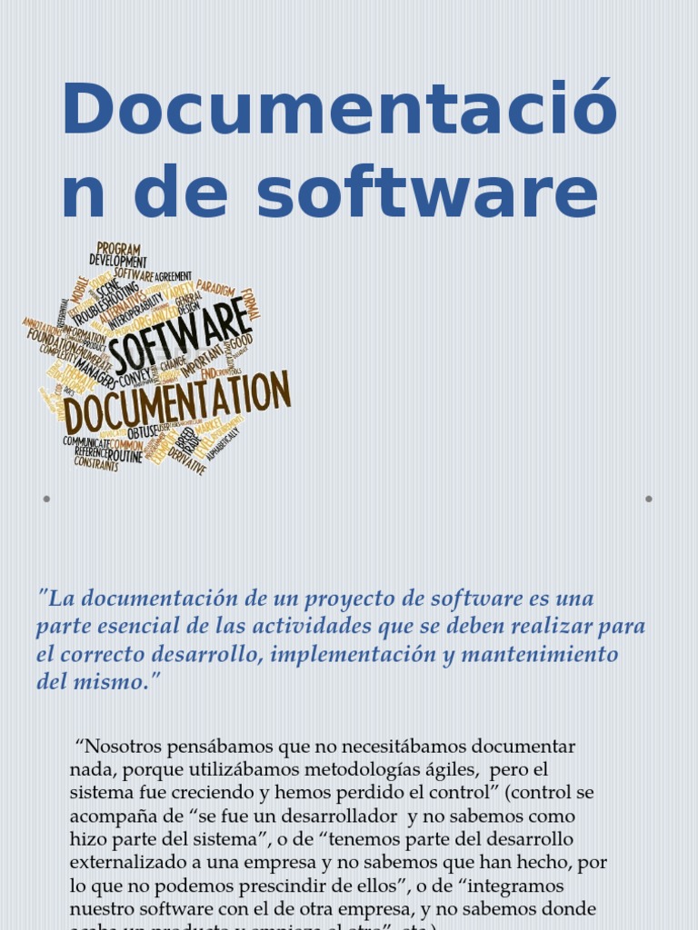 Documentación de Software | Ingeniería de software | Software