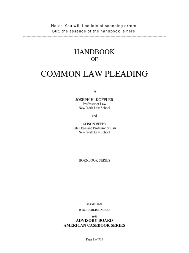 Handbook of Common Law | PDF | Foreign Language Studies