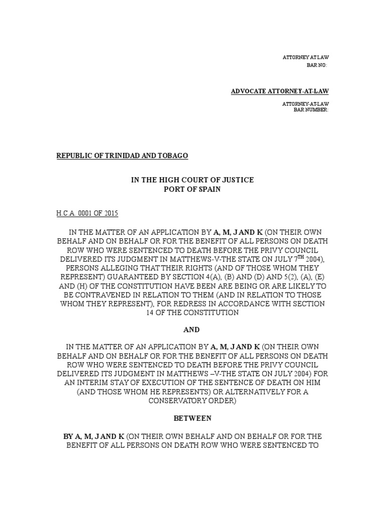 Extension of Time Application and Affidavit Template | PDF | Lawyer ...