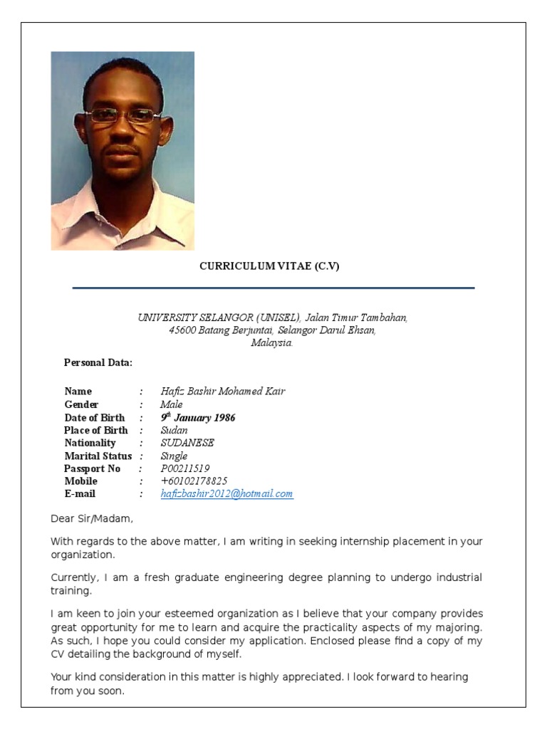 CV. Hafiz Bashir | PDF | Career & Growth | Business