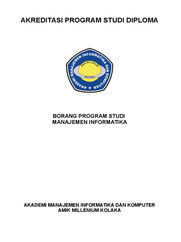 Borang Akreditasi Manajemen Informatika | PDF