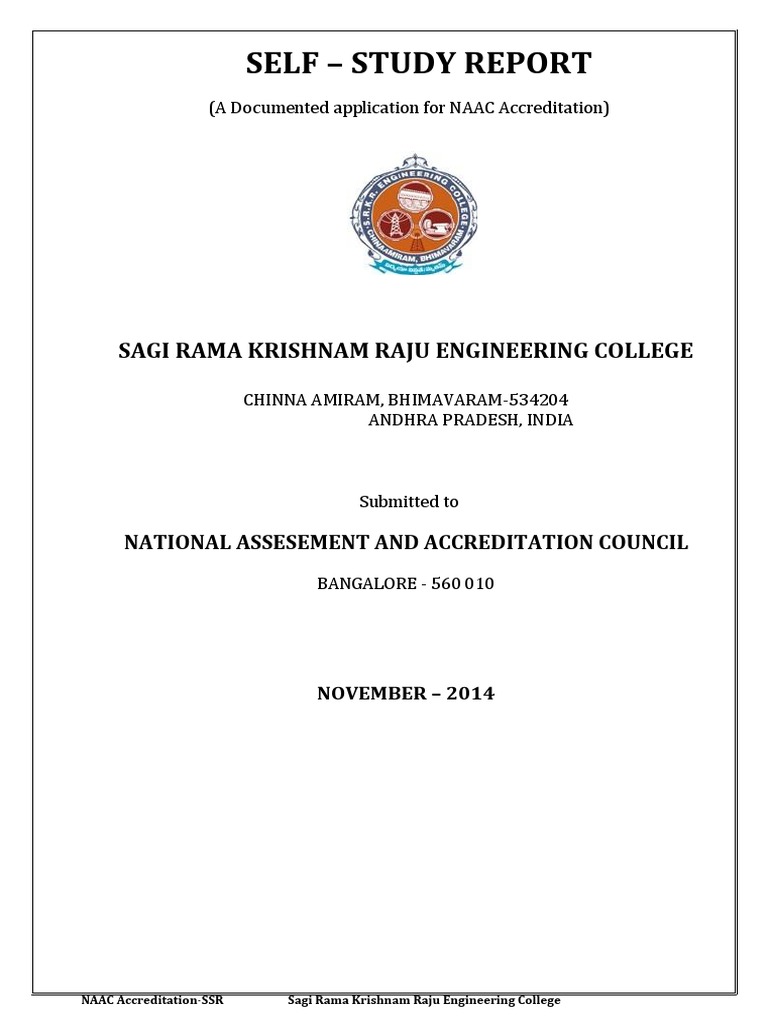 NAAC - SSR of SRKR | PDF | Curriculum | Engineering