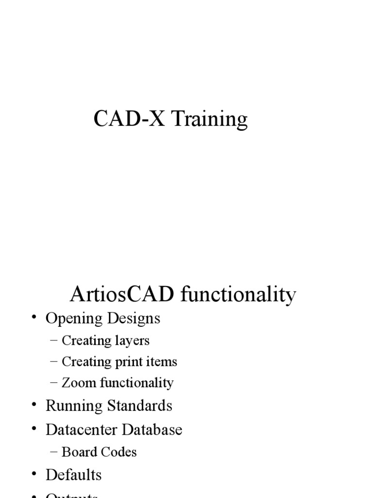 CAD X Training | PDF | Parameter (Computer Programming) | File Format