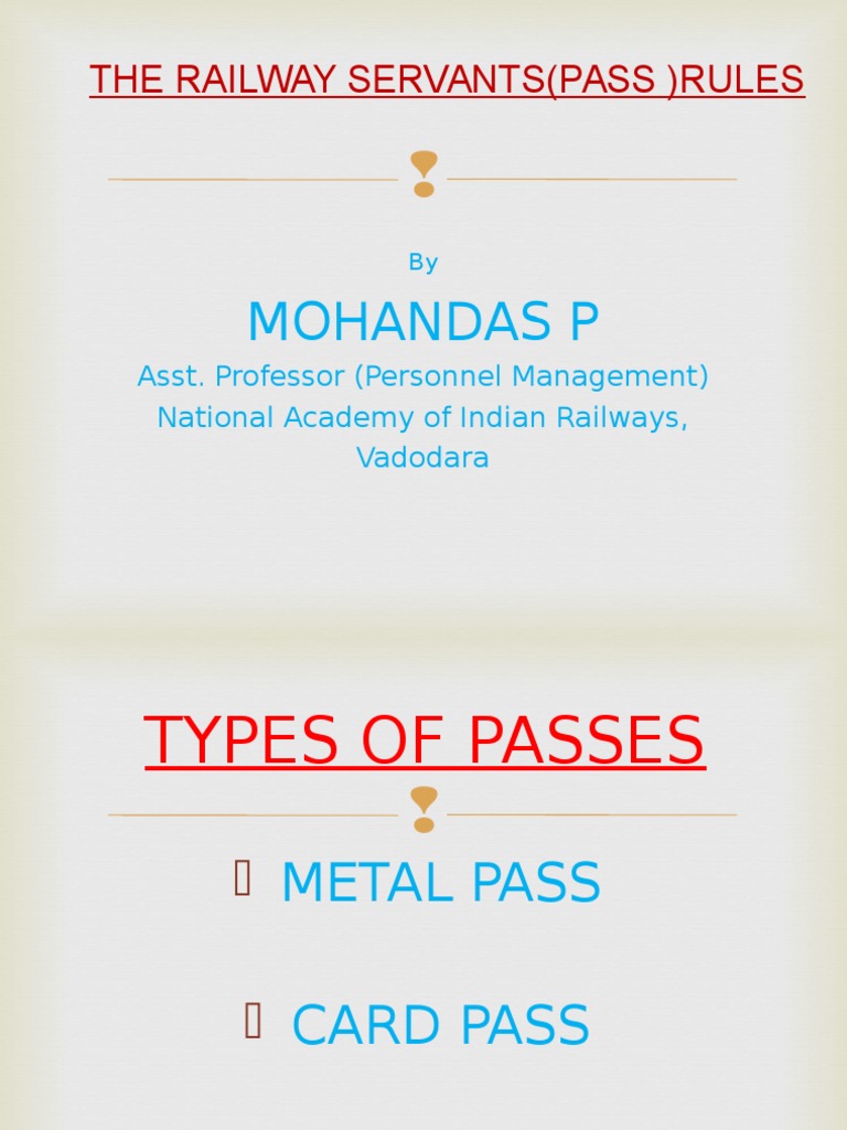 Pass Presentation Appm | PDF | Rail Transport | Government