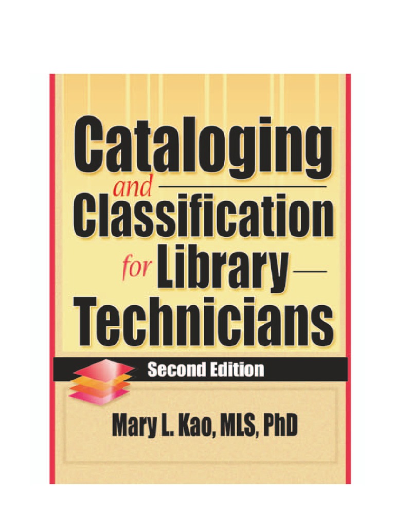 Cataloging and Classification | PDF | Cataloging | Libraries