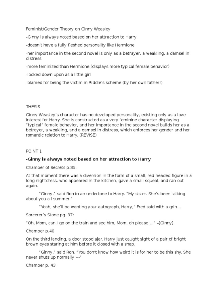 Harry Potter Essay 1 Outline | Fantasy Worlds | Harry Potter