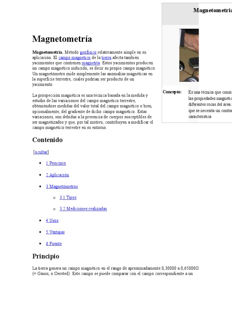 Magnetometría | Descargar gratis PDF | Campo magnético de la tierra ...