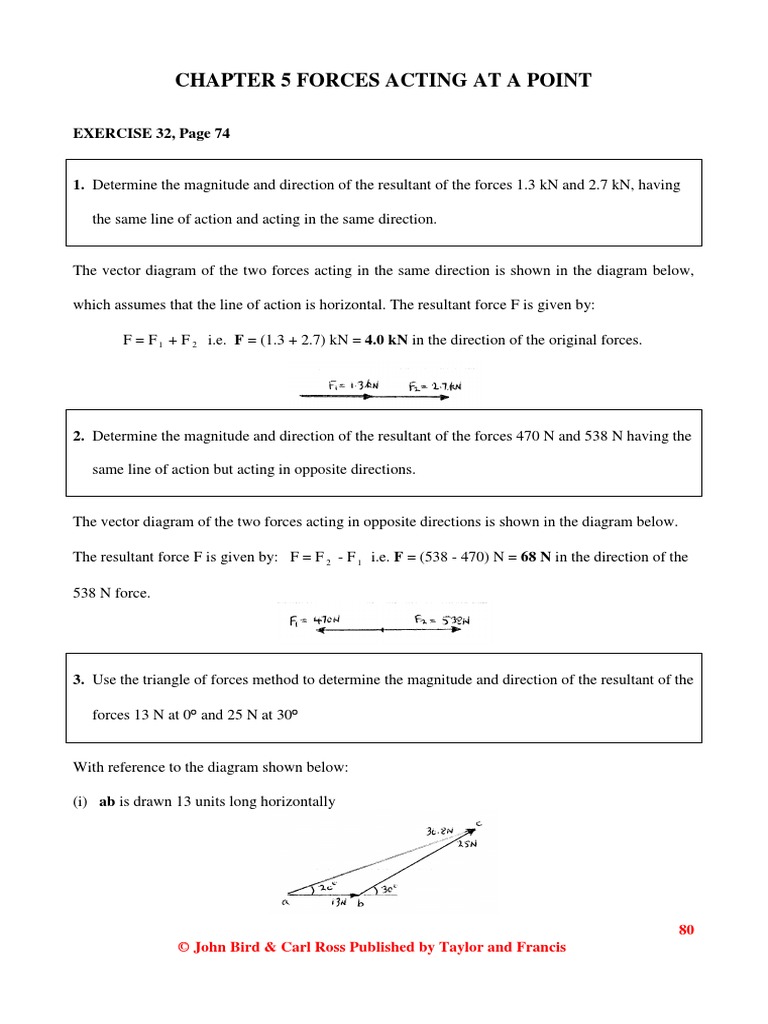 Solution Manual Mechanical Engineering Principles John Bird 5 | PDF ...