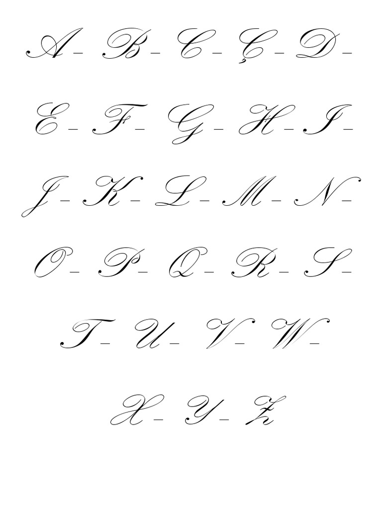 Kunstler Script - Caligrafia | PDF