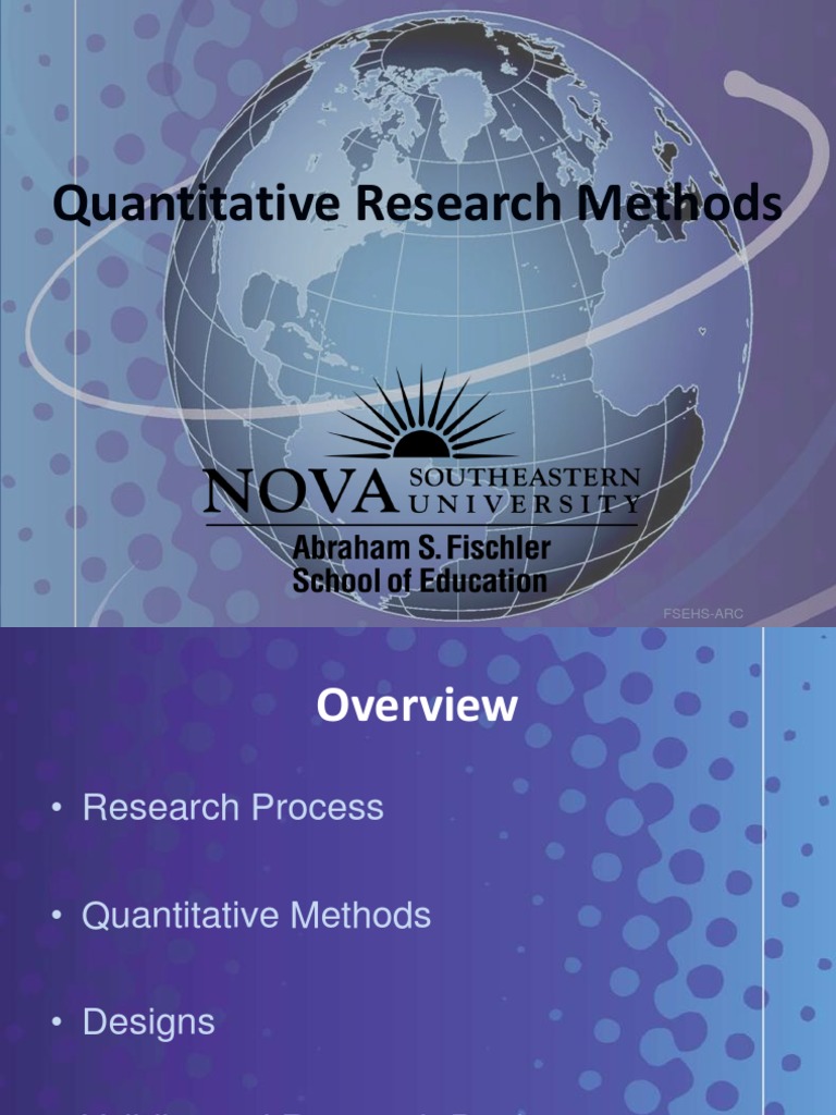 Quantitative Research Methods | PDF | Quantitative Research | Validity ...