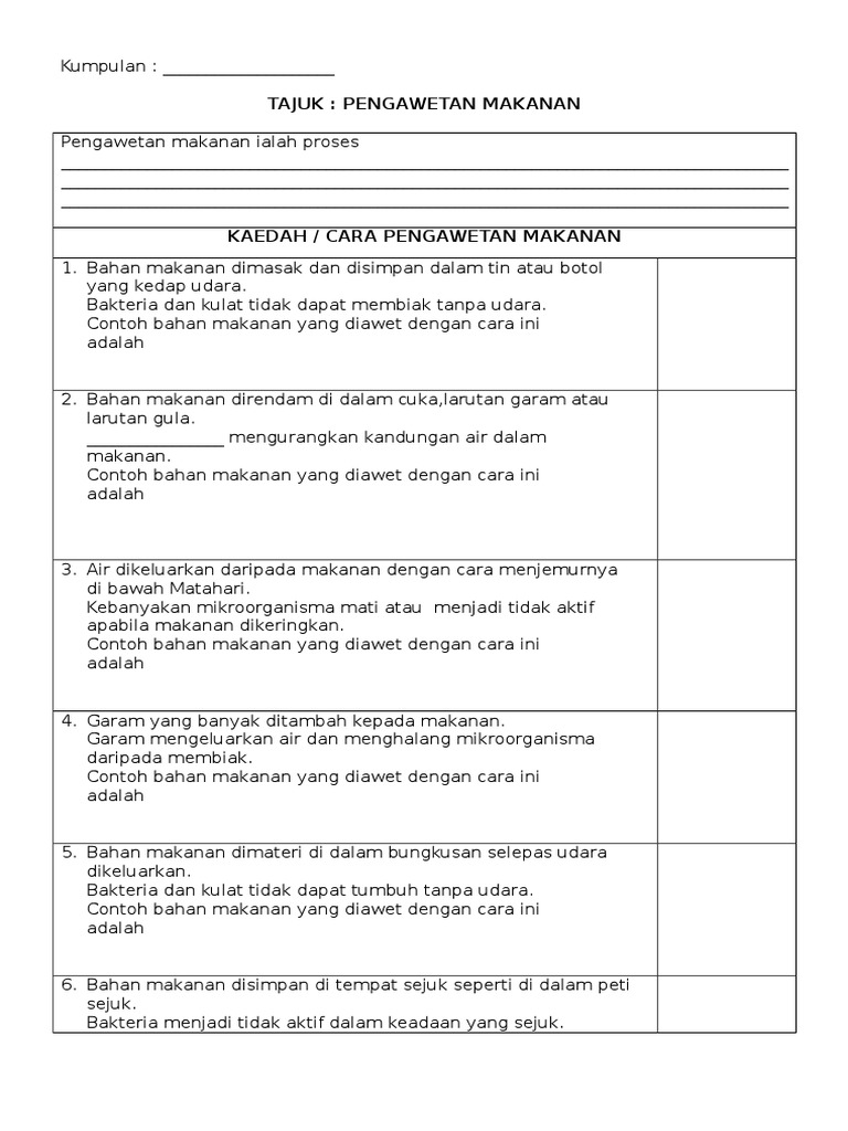 Metode Pengawetan Makanan | PDF | Kesehatan Holistik