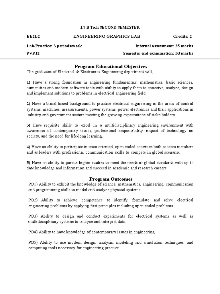 New Peo Po BW EEE MOD | PDF | Engineering | Electrical Engineering