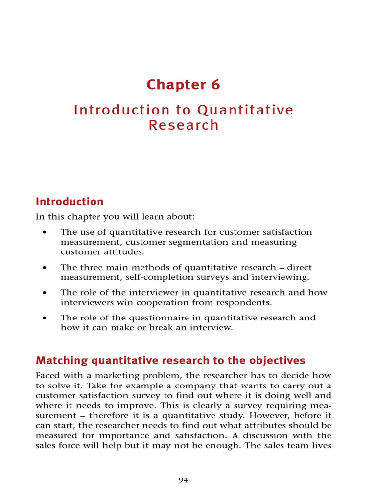 Intro 2 Quantitative Research PDF | PDF | Business | Social Science