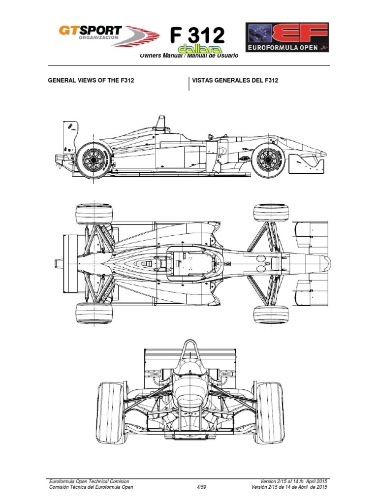 Especificaciones Técnicas F312 Euroformula | PDF | Vehículos de ruedas ...