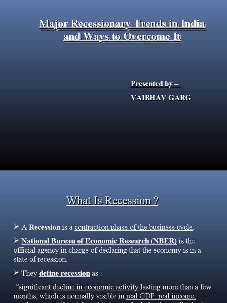 Recession in India | PDF | Recession | Economies