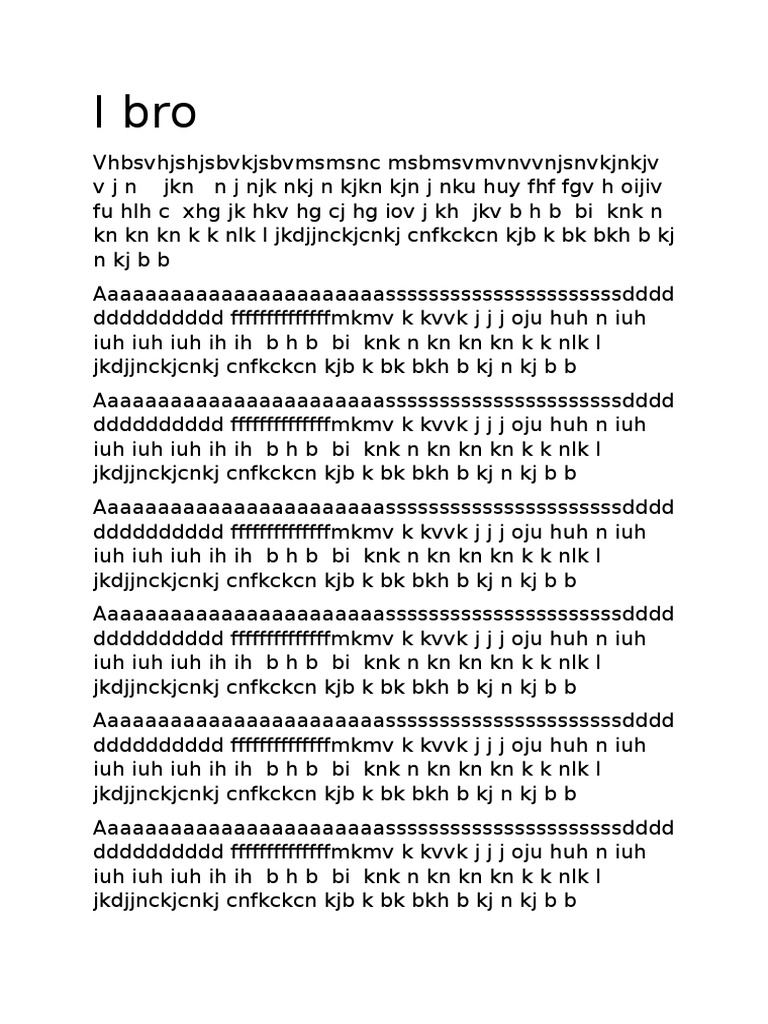 Random Text Generation Sample | PDF