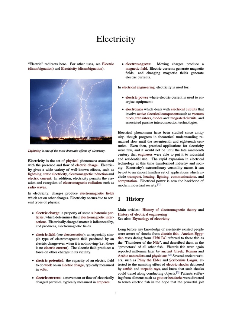 Electricity: Electromagnets | PDF | Electricity | Electric Current